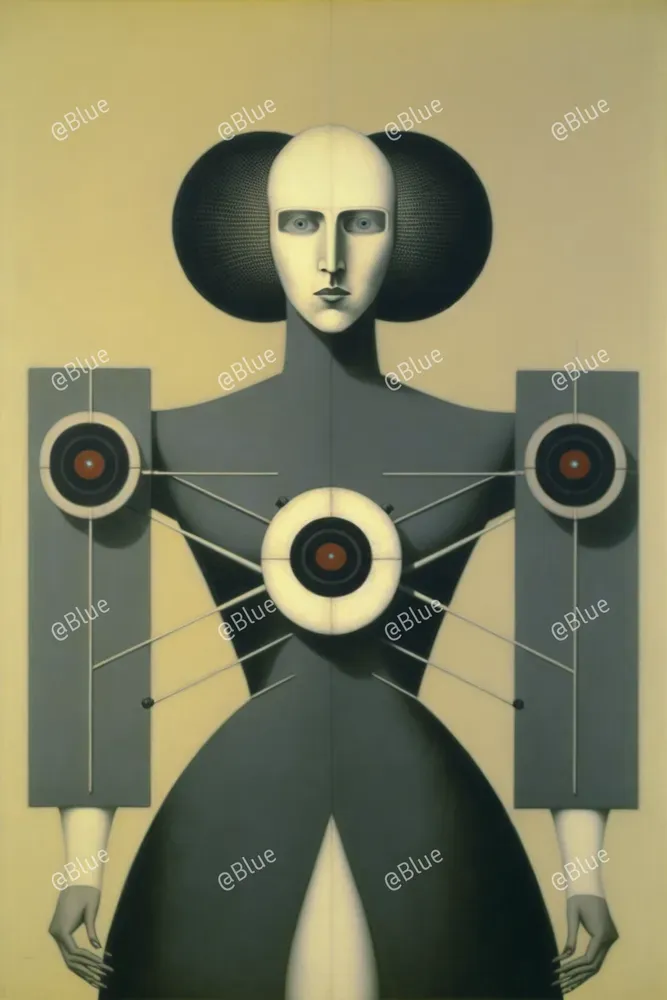 Stylized Modernist Abstract Human Forms Midjourney Prompt | PromptBase