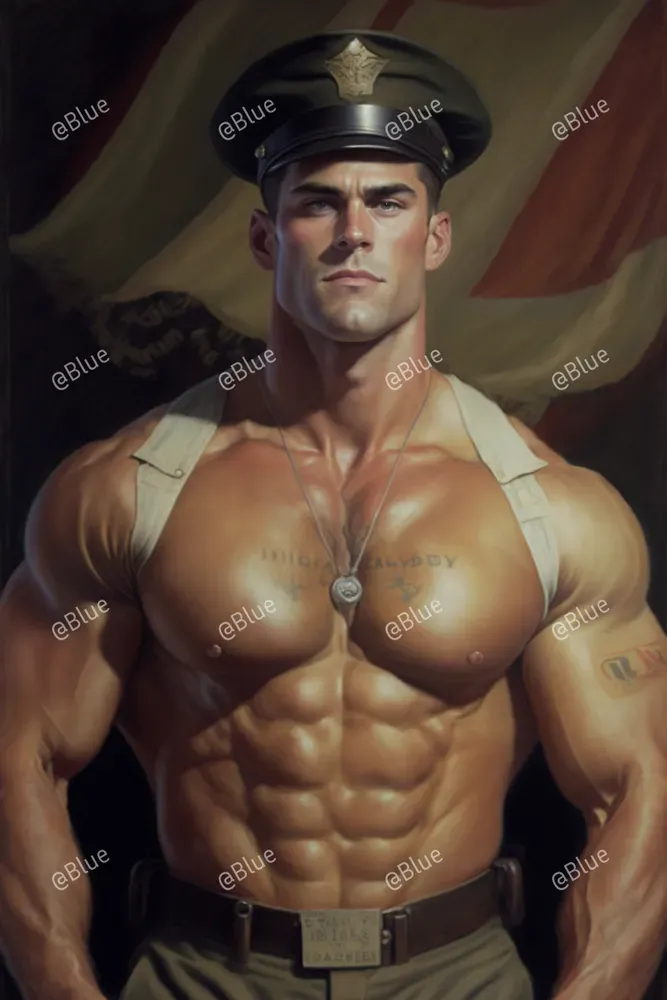 Handsome Muscle Men Midjourney Prompt | PromptBase