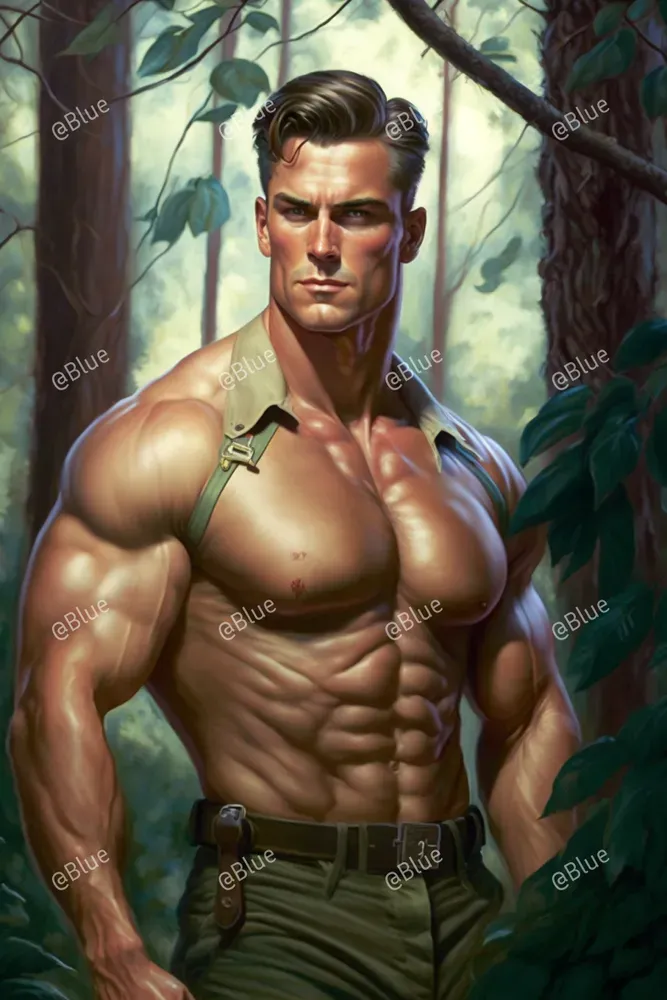 Handsome Muscle Men Midjourney Prompt | PromptBase