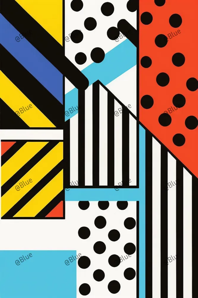 1980s Pop Art Patterns And Posters Midjourney Prompt | PromptBase