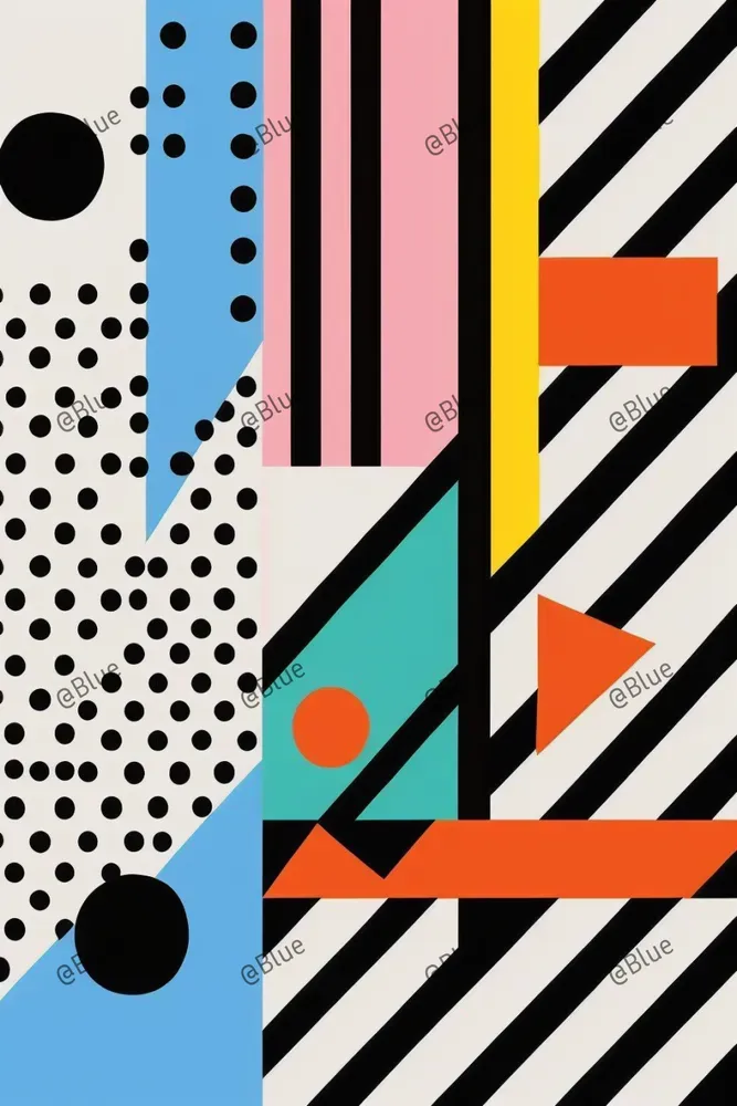1980s Pop Art Patterns And Posters Midjourney Prompt | PromptBase