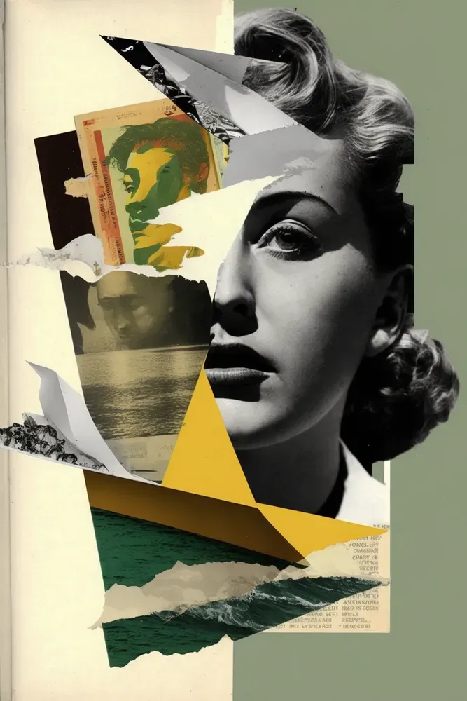 Abstract Collage Posters And Art Prints Midjourney Prompt | PromptBase