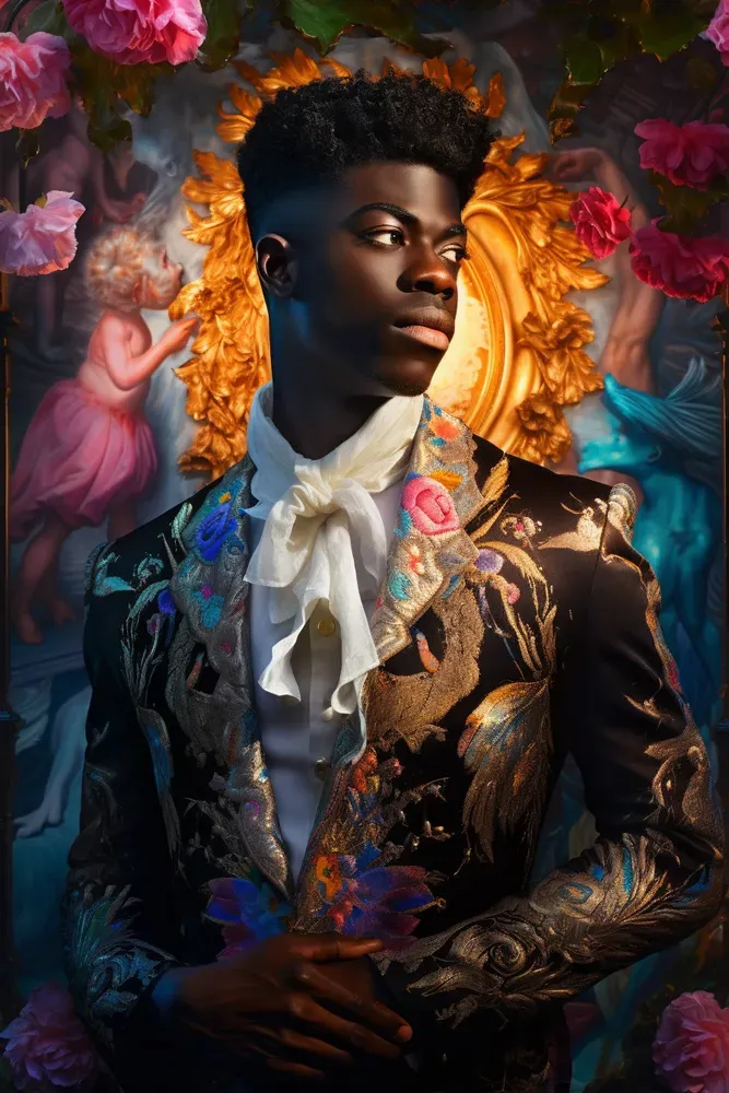 Kitsch Portraits Of People And Animals Midjourney Prompt | PromptBase