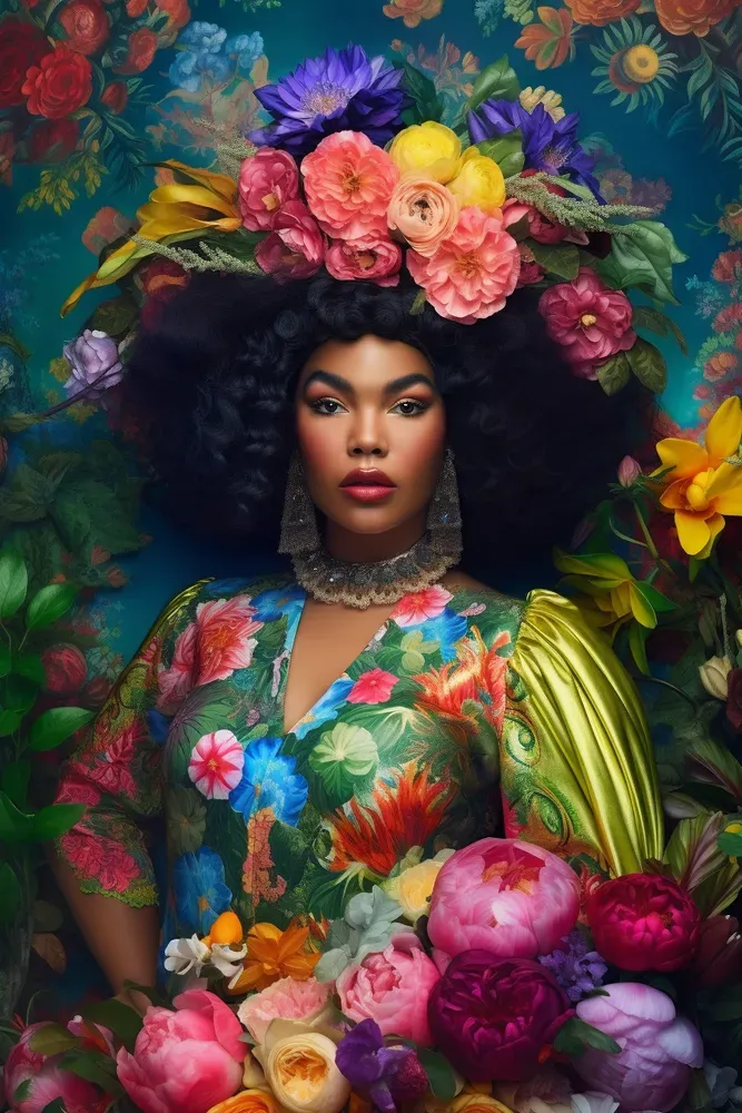 Kitsch Portraits Of People And Animals Midjourney Prompt | PromptBase