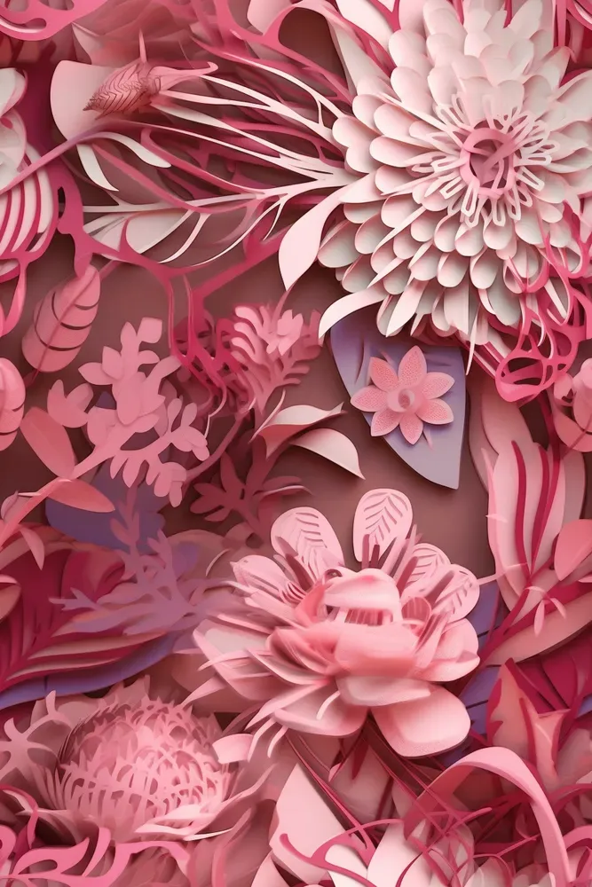 Seamless 3D Floral Patterns Midjourney Prompt | PromptBase