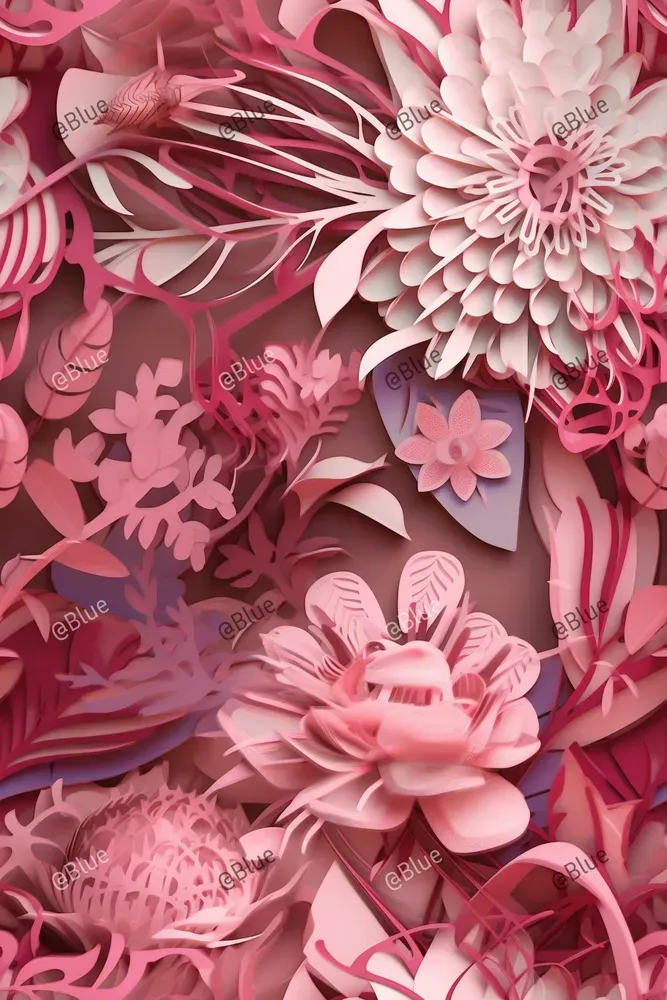 Seamless 3D Floral Patterns Midjourney Prompt | PromptBase