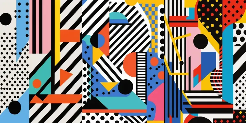 1980s Pop Art Patterns And Posters Midjourney Prompt | PromptBase