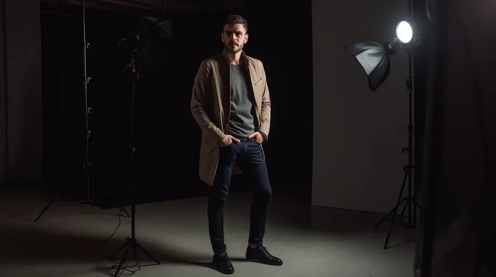 Full Body Studio Photography Men Midjourney Prompt | PromptBase