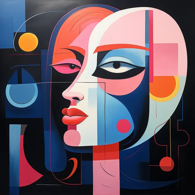 Abstract Block Art Midjourney Prompt | PromptBase