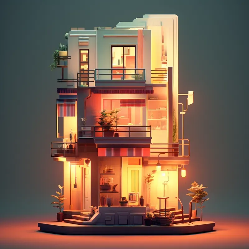 Low Poly Cityscapes Midjourney Prompt | PromptBase