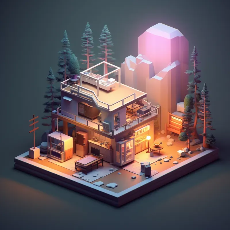 Low Poly Cityscapes Midjourney Prompt | PromptBase