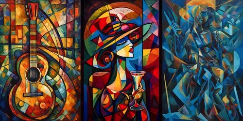 Abstract Cubism Renaissance Art Midjourney Prompt | PromptBase