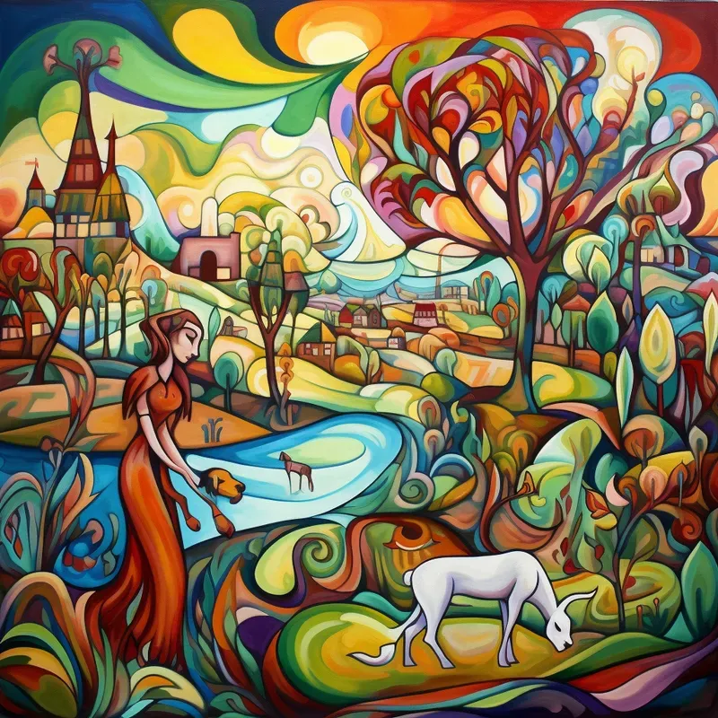 Beautiful Cubism Intricate Art Midjourney Prompt | PromptBase