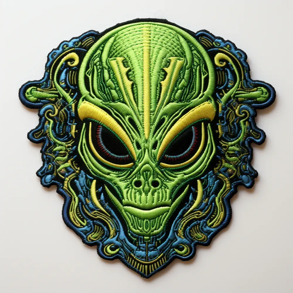 Vivid Embroidered Realistic Patches Midjourney Prompt | PromptBase