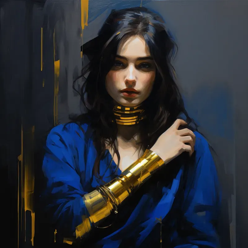 Cyberpunk Vibrant Digital Portraits Midjourney Prompt | PromptBase
