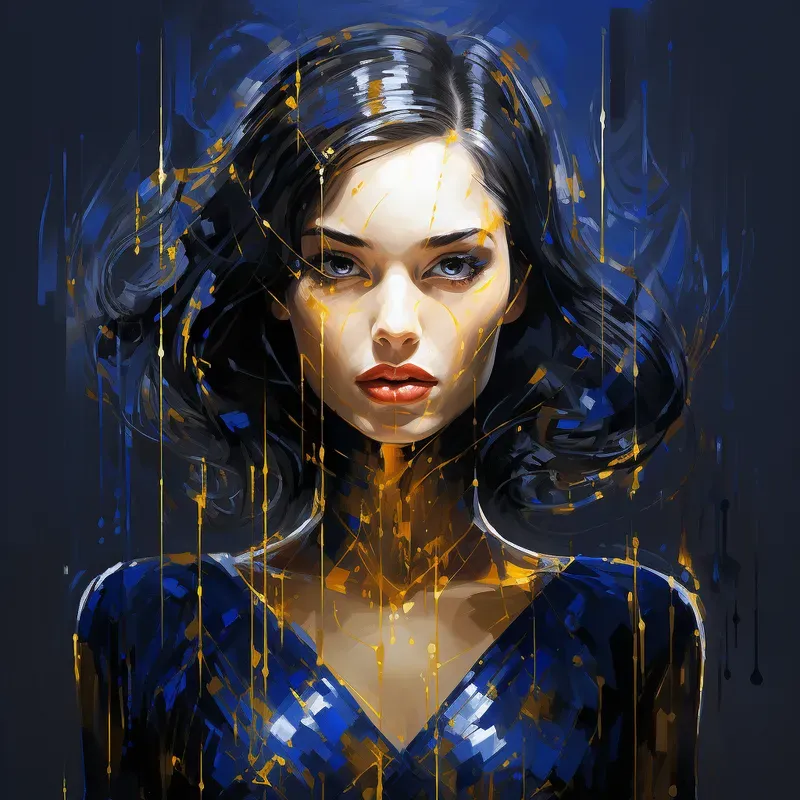 Cyberpunk Vibrant Digital Portraits Midjourney Prompt | PromptBase