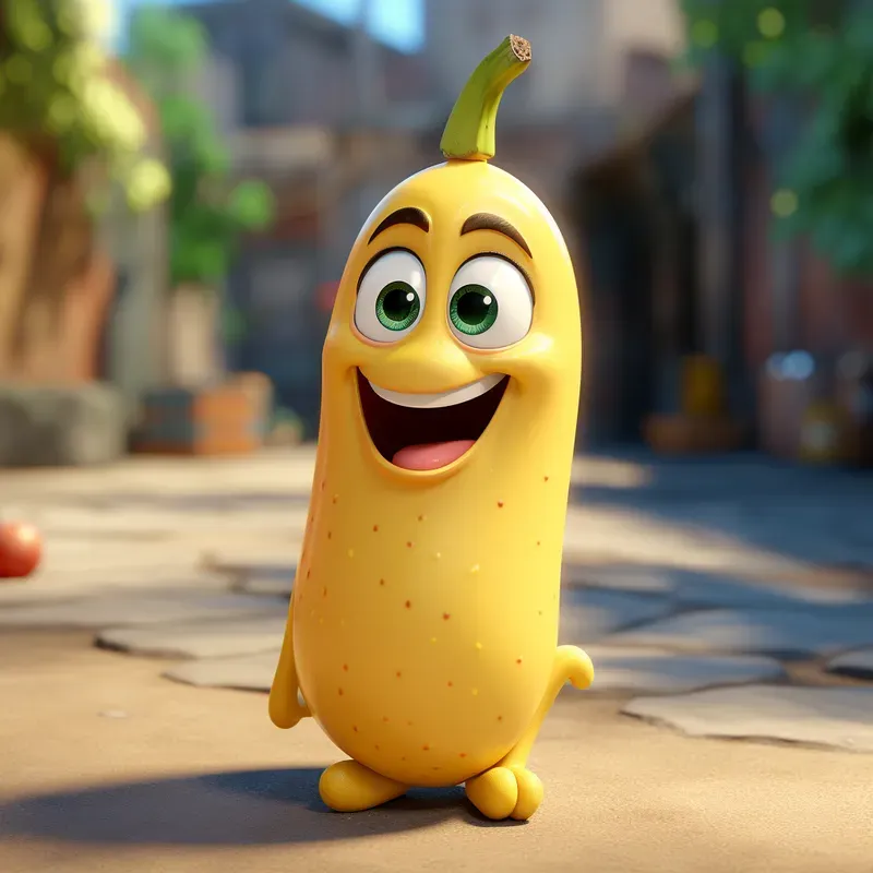 Spicy Toon Pixar Style Fruits And Veggies Midjourney Prompt Promptbase