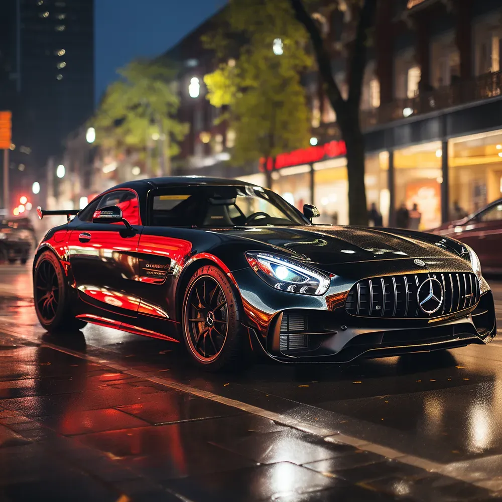 Hypercar City Night Photography Midjourney Prompt | PromptBase