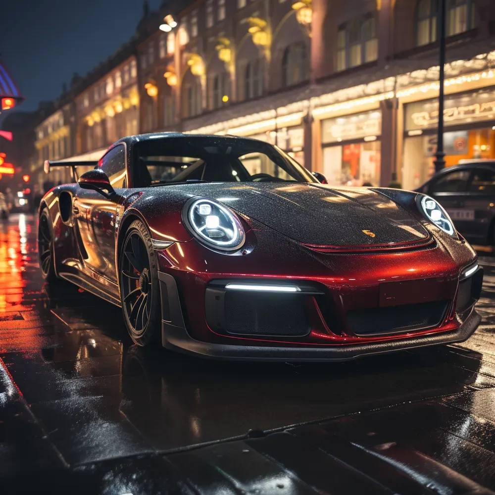 Hypercar City Night Photography Midjourney Prompt | PromptBase