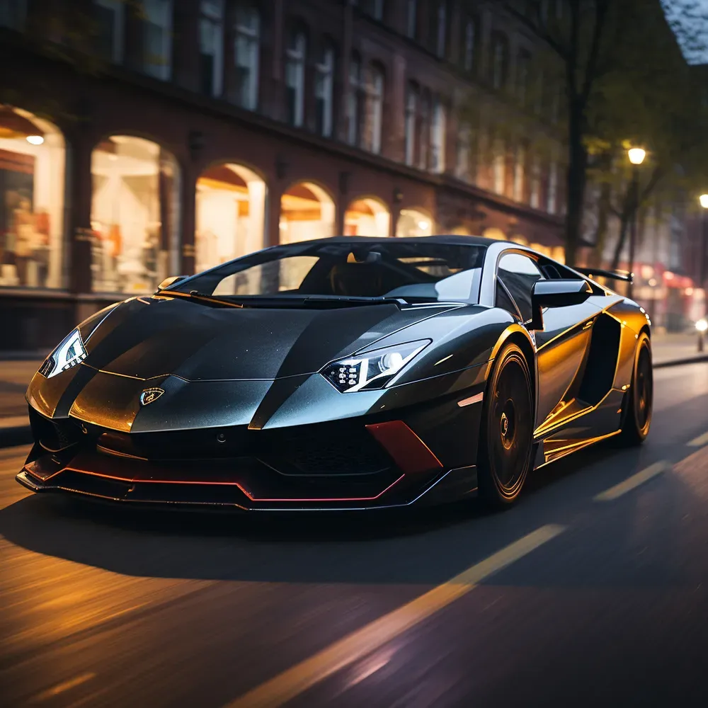 Hypercar City Night Photography Midjourney Prompt | PromptBase