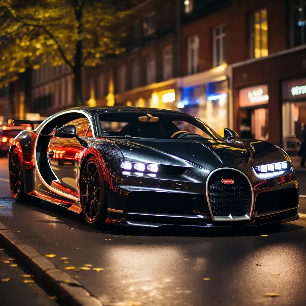 Hypercar City Night Photography Midjourney Prompt | PromptBase