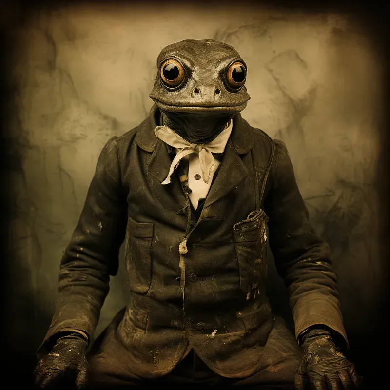 Victorian Tintype Horror Creatures Midjourney Prompt | PromptBase