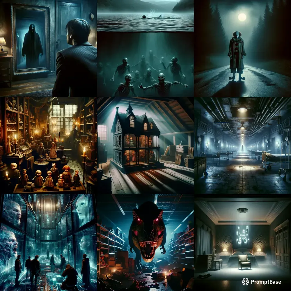 Personalized Horror Movie Stills DALL·E Prompt | PromptBase