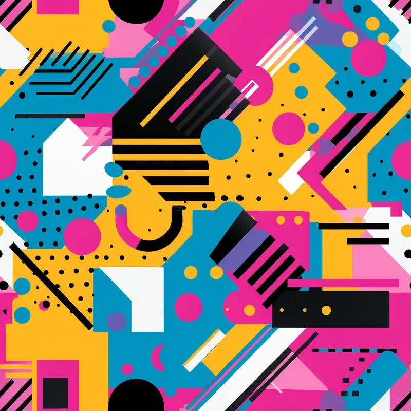 Playful Postmodern Patterns Midjourney Prompt | PromptBase