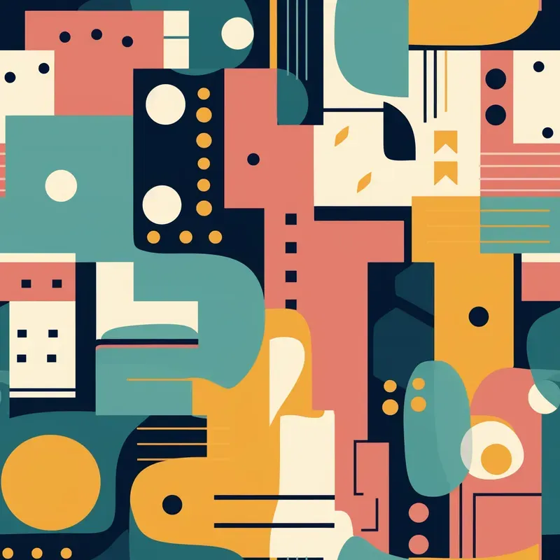 Playful Postmodern Patterns Midjourney Prompt | PromptBase
