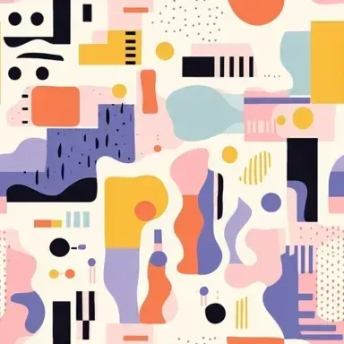 Playful Postmodern Patterns Midjourney Prompt | PromptBase