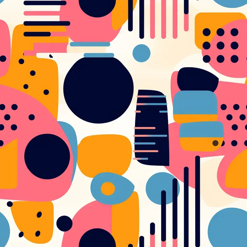 Playful Postmodern Patterns Midjourney Prompt | PromptBase