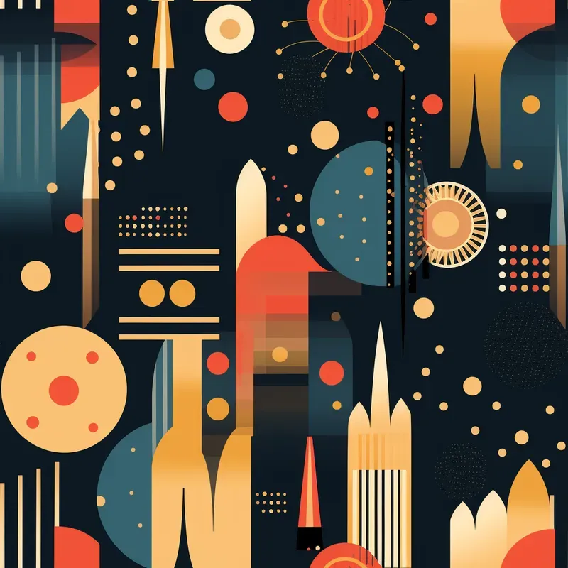 Playful Postmodern Patterns Midjourney Prompt | PromptBase