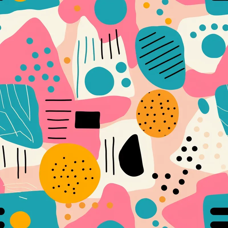 Playful Postmodern Patterns Midjourney Prompt | PromptBase