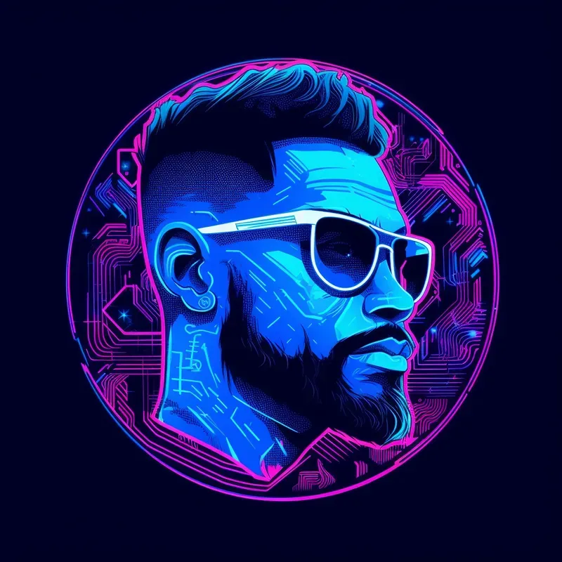 Futuristic Circular Profile Pics Midjourney Prompt | PromptBase