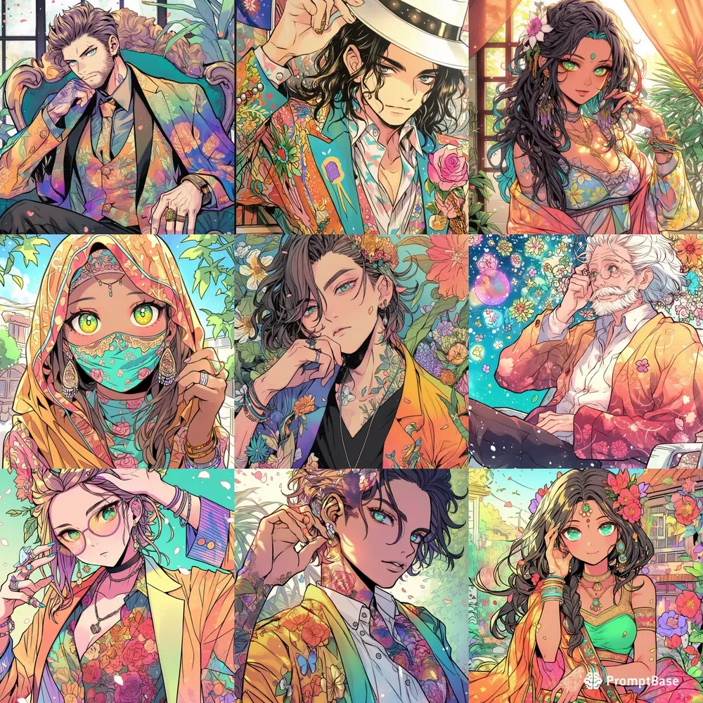 Anime Glamour Portraits Midjourney Prompt | PromptBase