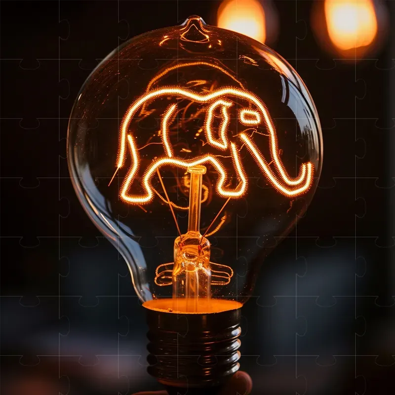 Incandescent Plasma Bulbs With Animals Midjourney Prompt | PromptBase