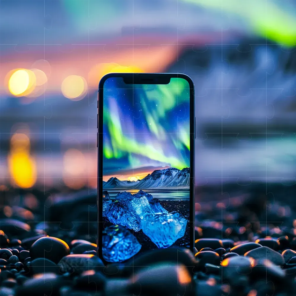 Iphone Scenic Spot Wallpapers Midjourney Prompt | PromptBase