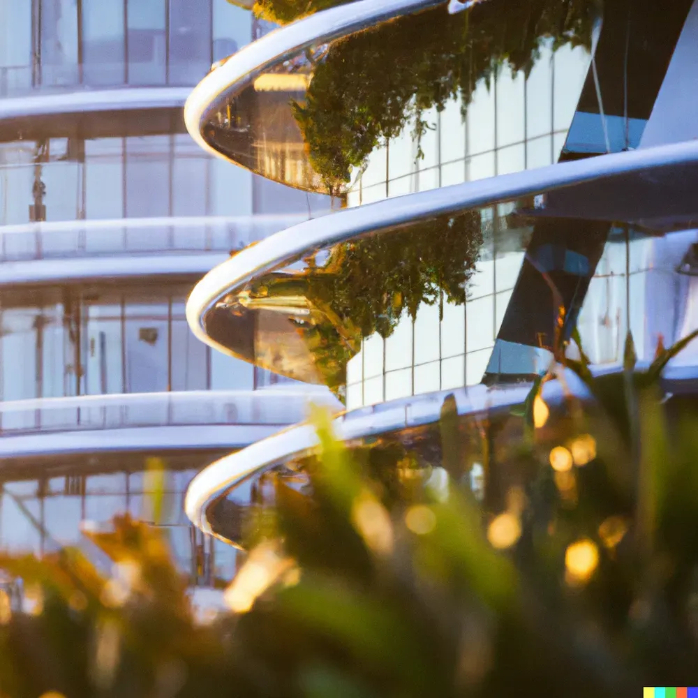 Skyscraper Balcony Photography DALL·E Prompt | PromptBase