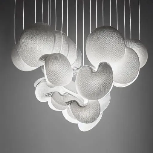 Futuristic Pendant Lights Prompt | PromptBase