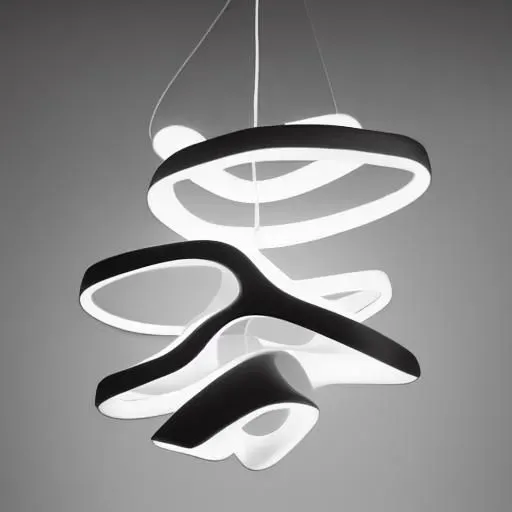 Futuristic Pendant Lights Prompt | PromptBase