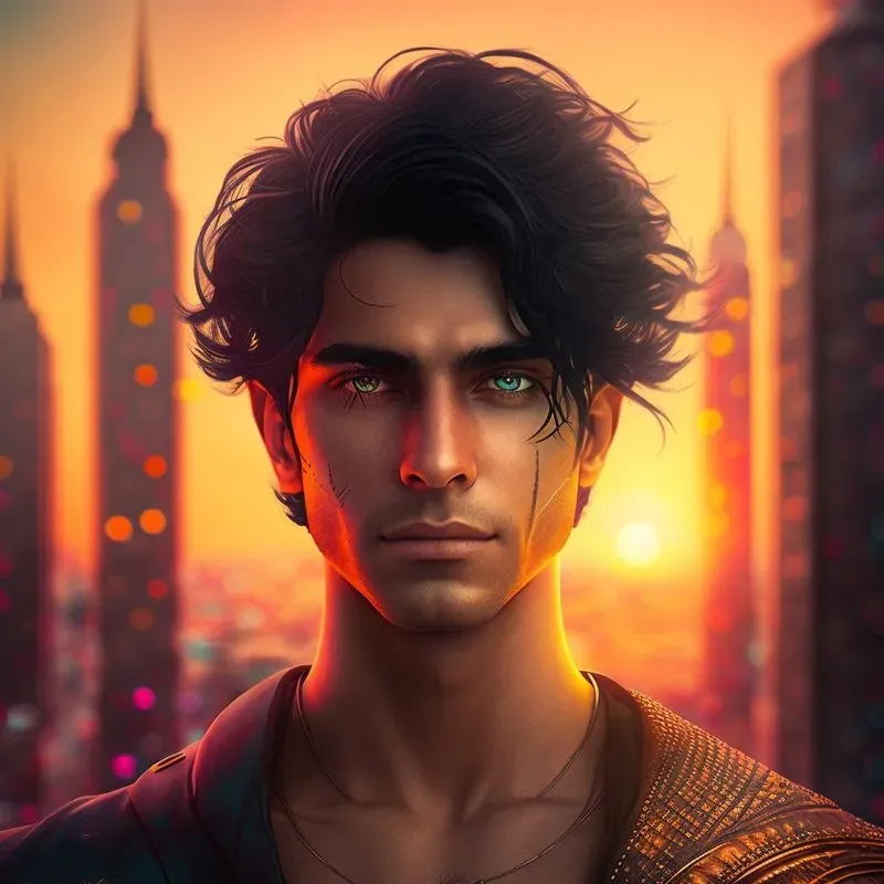 Customizable Golden Future Avatars Midjourney Prompt | PromptBase