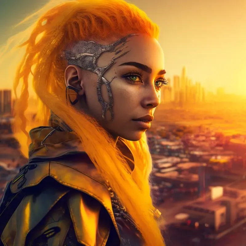 Customizable Golden Future Avatars Midjourney Prompt | PromptBase
