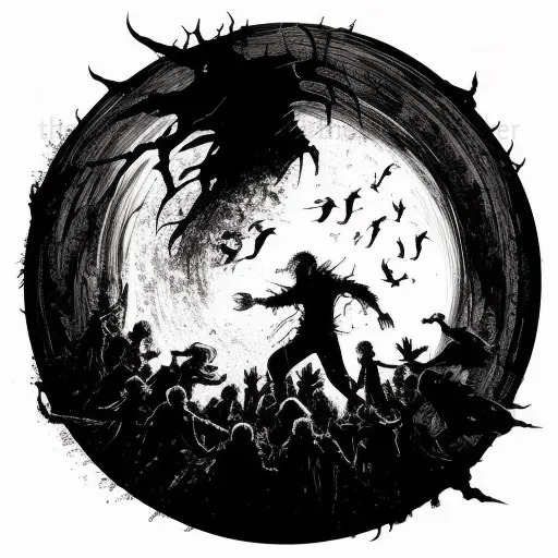 Nightmare Designs For Horror Tshirts Midjourney Prompt | PromptBase