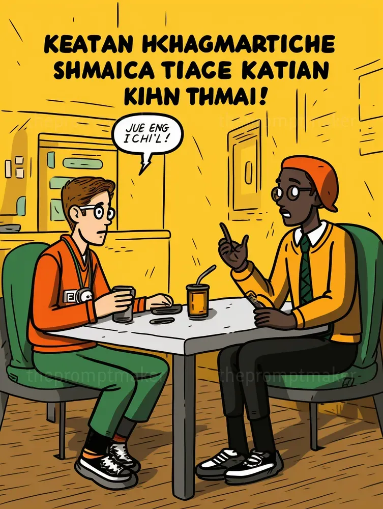 Your Own Funny Comic Panels Midjourney Prompt | PromptBase