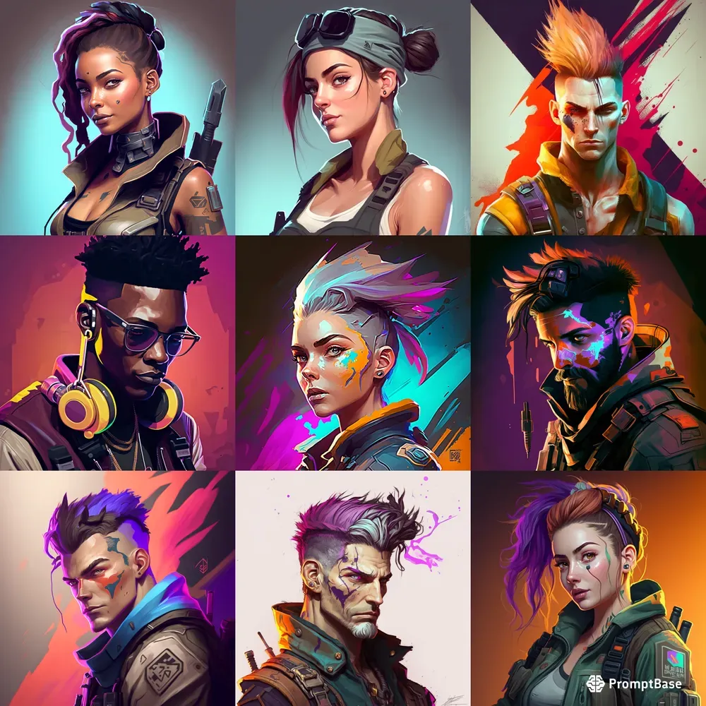 Fortnite Character Portraits Midjourney Prompt | PromptBase