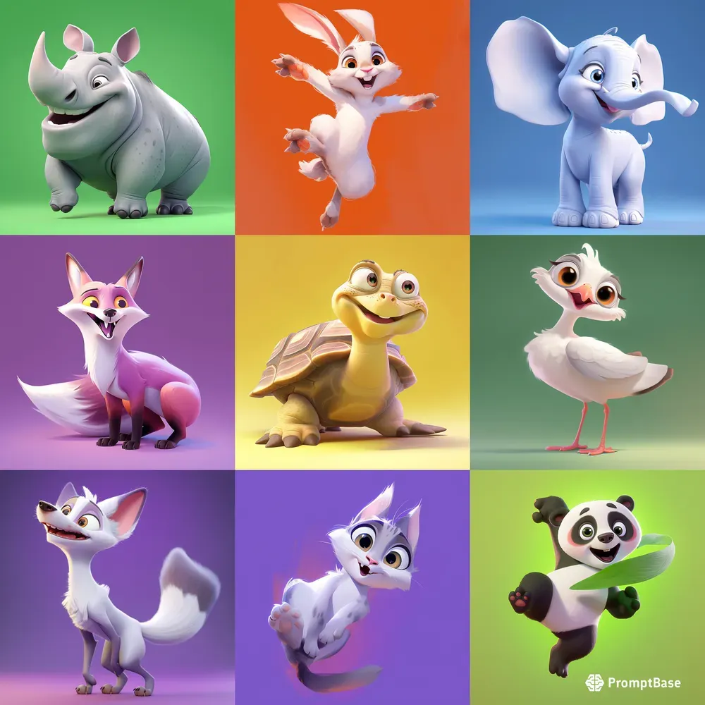 Disney Zootopia Anime Style Animal Image Midjourney Prompt | PromptBase