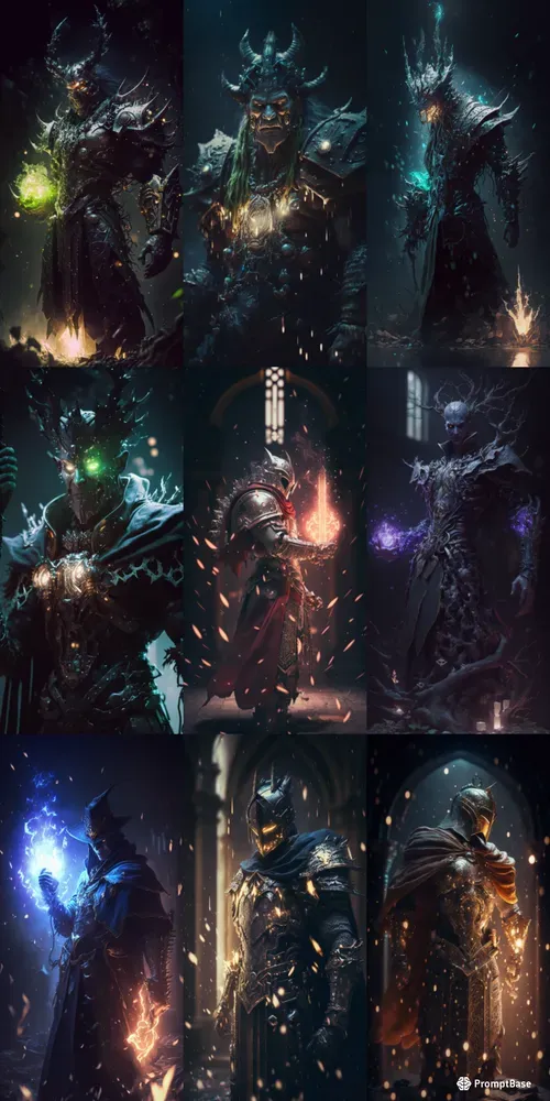 Amazing DnD Characters Illustration Midjourney Prompt | PromptBase