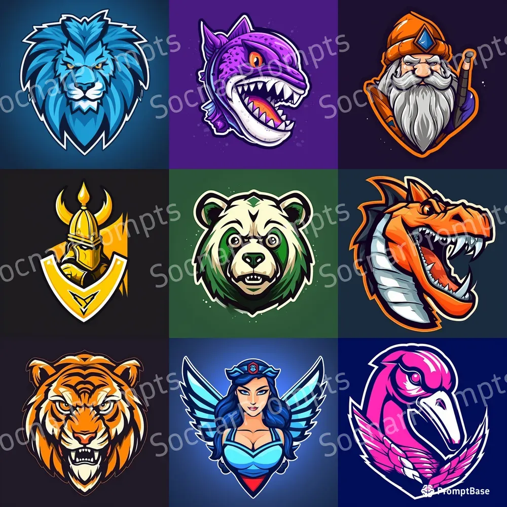 Esports Teams Logos Midjourney Prompt | PromptBase