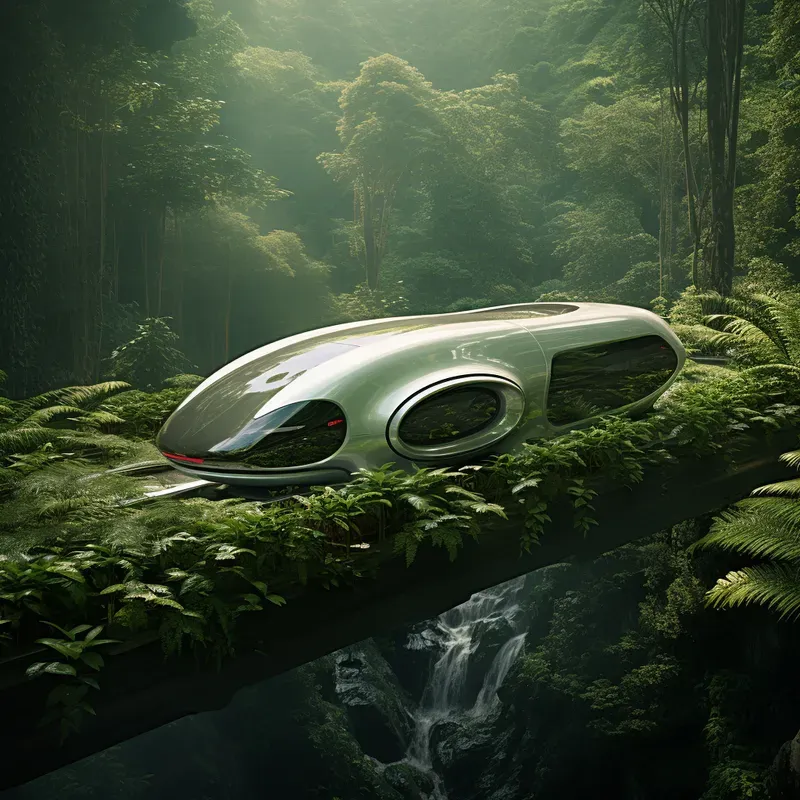 Future Meets Nature 3D Visions Midjourney Prompt | PromptBase