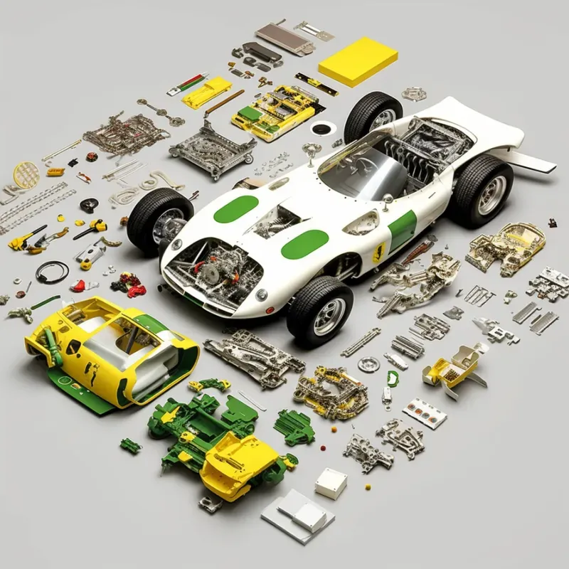 3D Model Exploded Views Midjourney Prompt | PromptBase